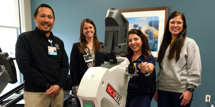 Dr. Frey Donates Equipment to Horizon Health Rehab Department